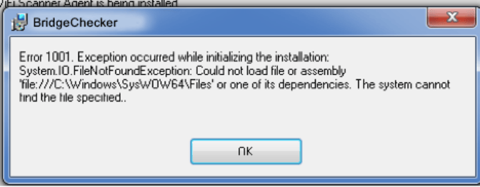 Error 1001 - Why I can't uninstall or install BridgeChecker for Windows 7?