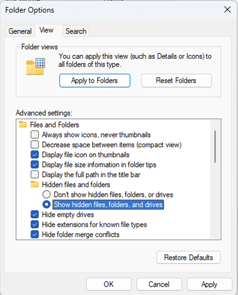 Reset / Delete Windows WiFi Scanner Program Data files